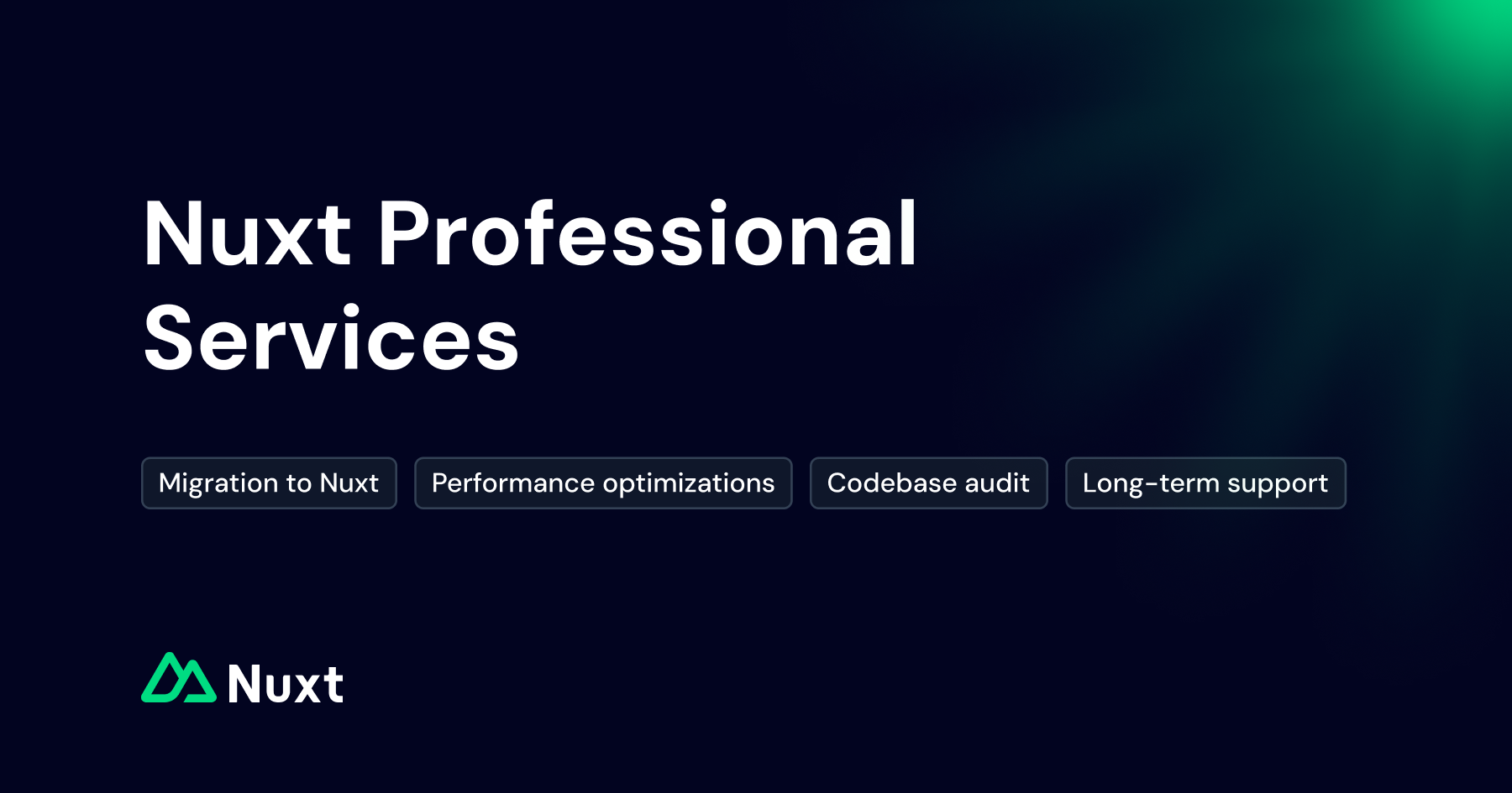 Профессиональные услуги Nuxt · Enterprise